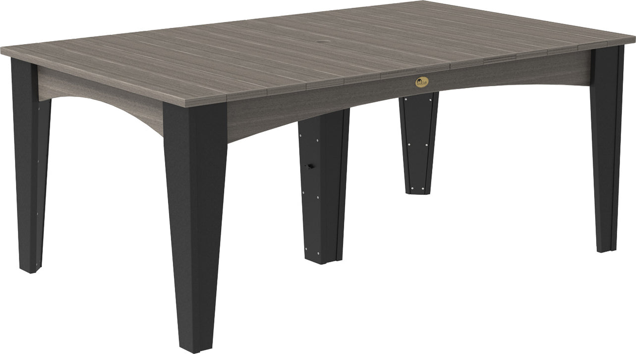 LuxCraft Island Dining Table (44" x 72" Rectangular) - Amish Yard