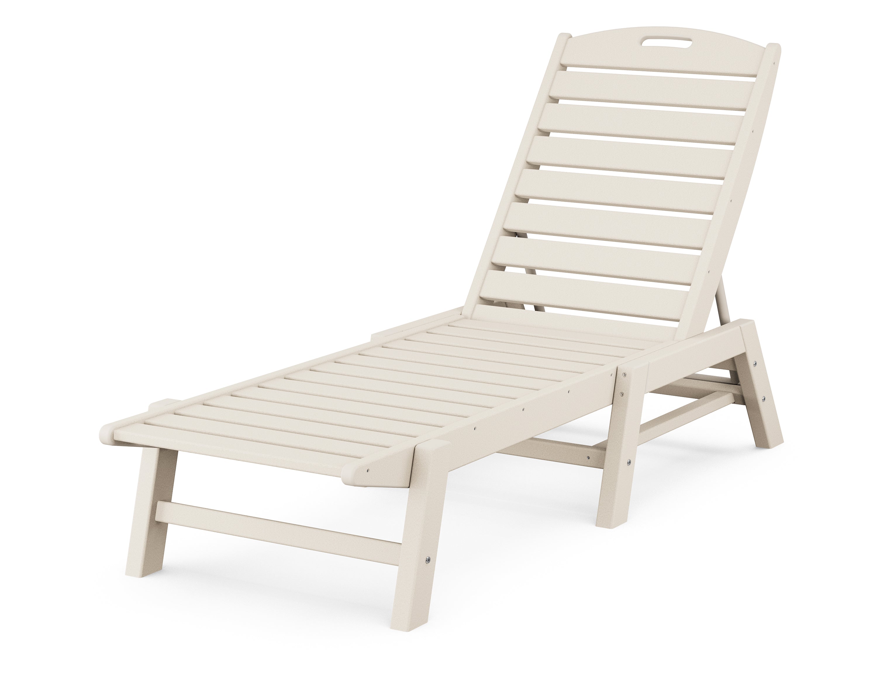 POLYWOOD Nautical Chaise - Stackable - Amish Yard