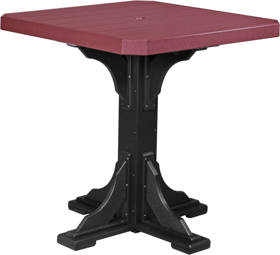 LuxCraft 41" Square Table - Bar Height - Amish Yard